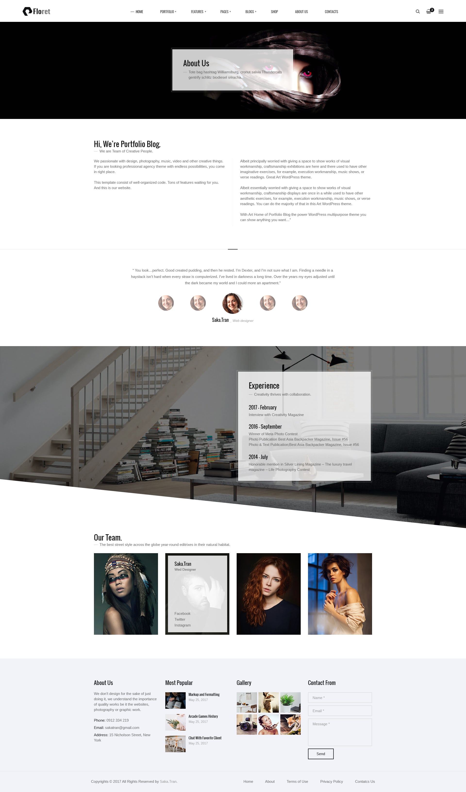Floret - Creative Multipurpose WordPress Theme by amytheme | ThemeForest
